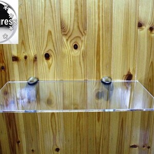 Large Wall Clear Transparent Acrylic Shelf With Large Two XL | Etsy