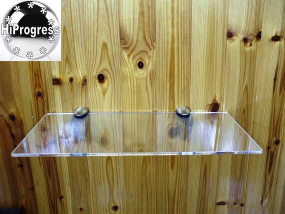 Large Wall Clear Transparent Acrylic Shelf With Large Two XL | Etsy
