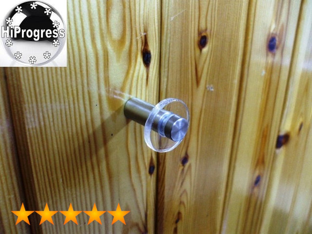 Clear Transparent Acrylic Hook With Stainless Steel Body for Wall ...