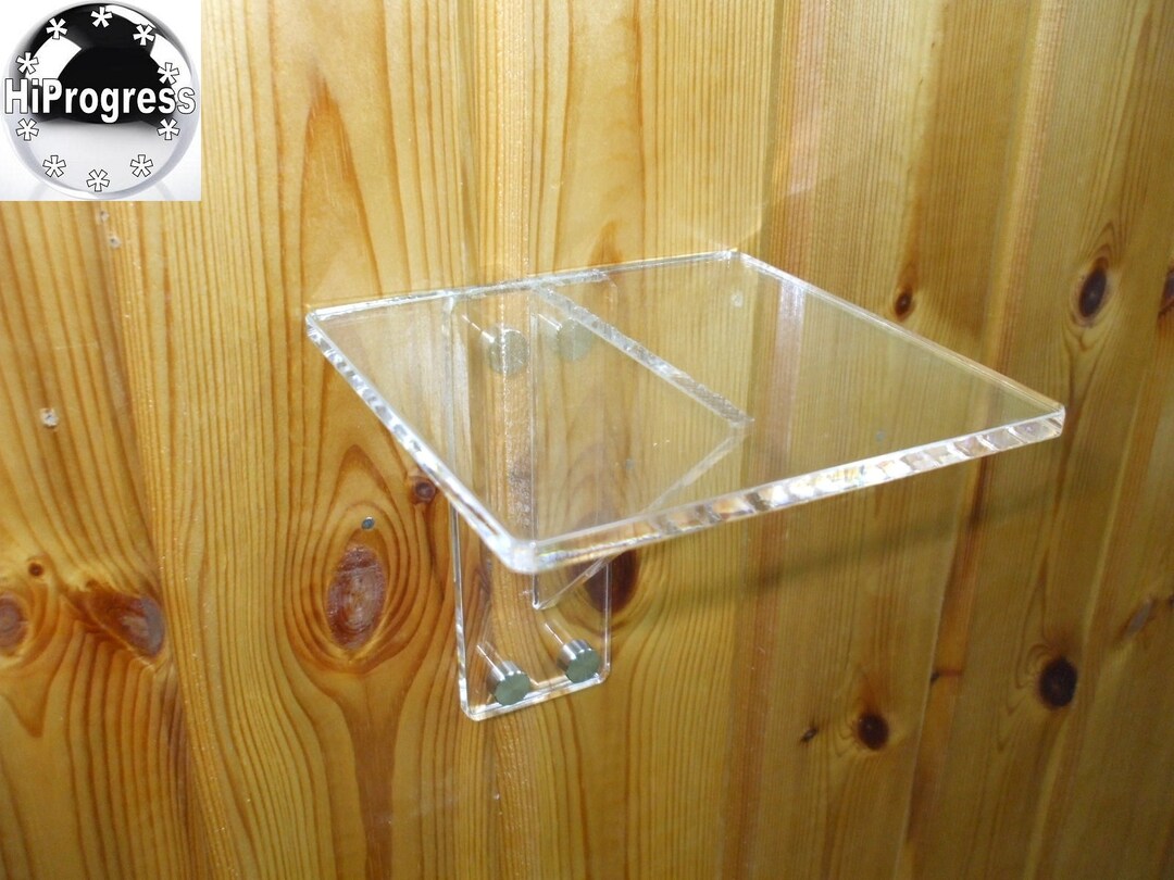 Wall Clear Acrylic Plexi-glass Lucite Square Shelf With - Etsy