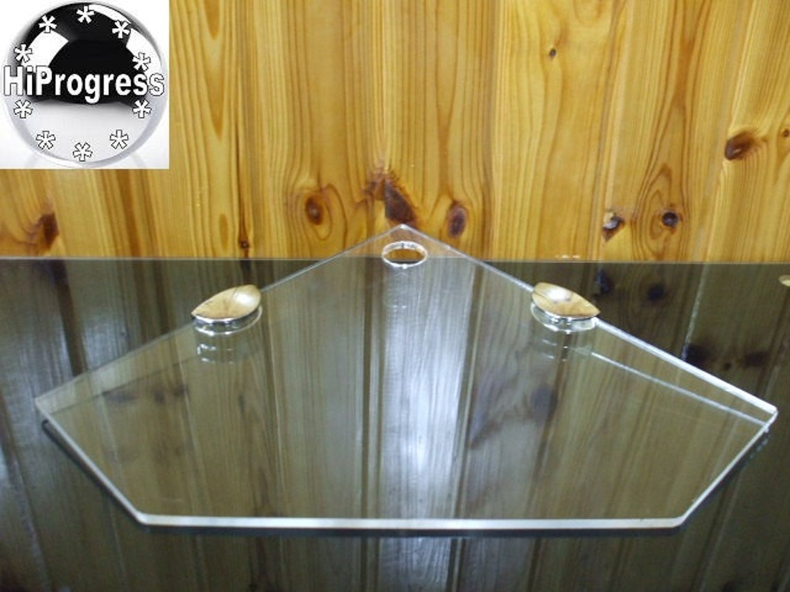 Wall Clear Corner Acrylic Shelf for Electronics Lamp Router - Etsy
