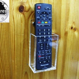 TV Cable or Satellite Decoder Receiver Remote Control Wall Holder Stand ...