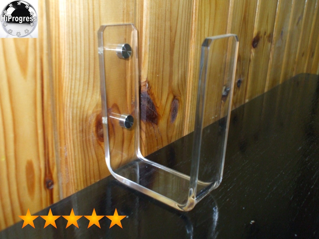 Custom Clear Acrylic U Holder Bracket Support Hook for Wall ...