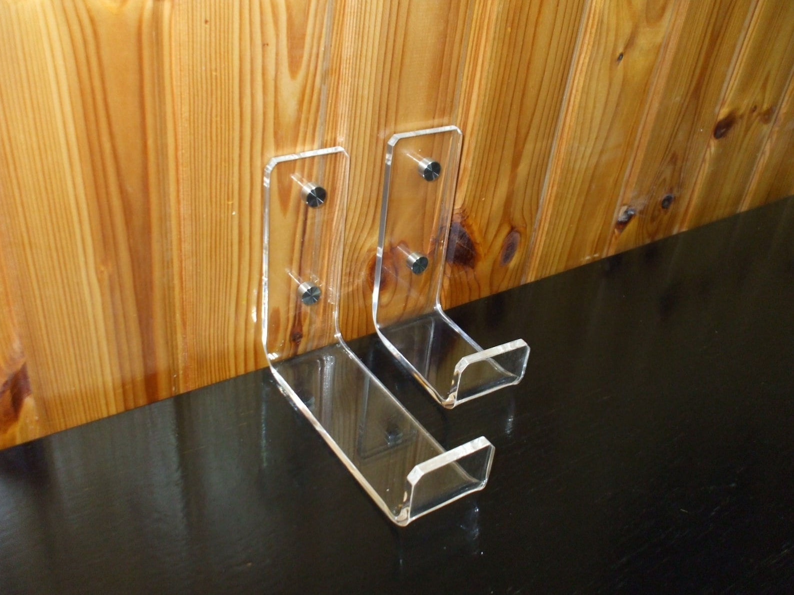 Custom Clear Acrylic Hook Holder Bracket Support for Wall - Etsy