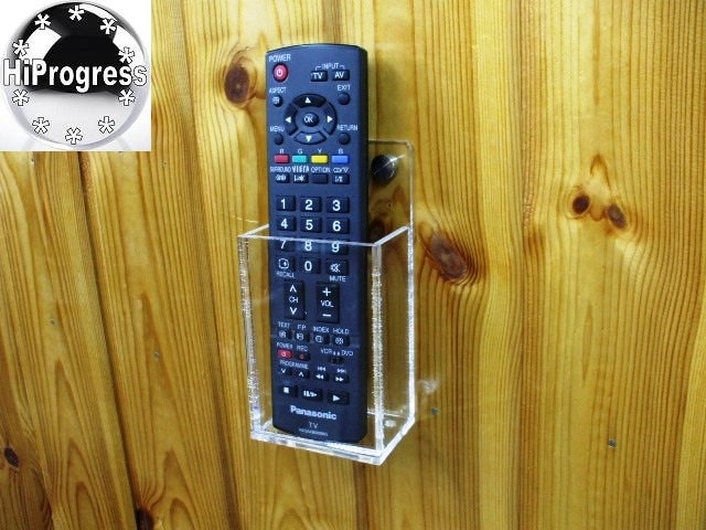 TV Cable or Satellite Decoder Receiver Remote Control Wall Holder Stand ...