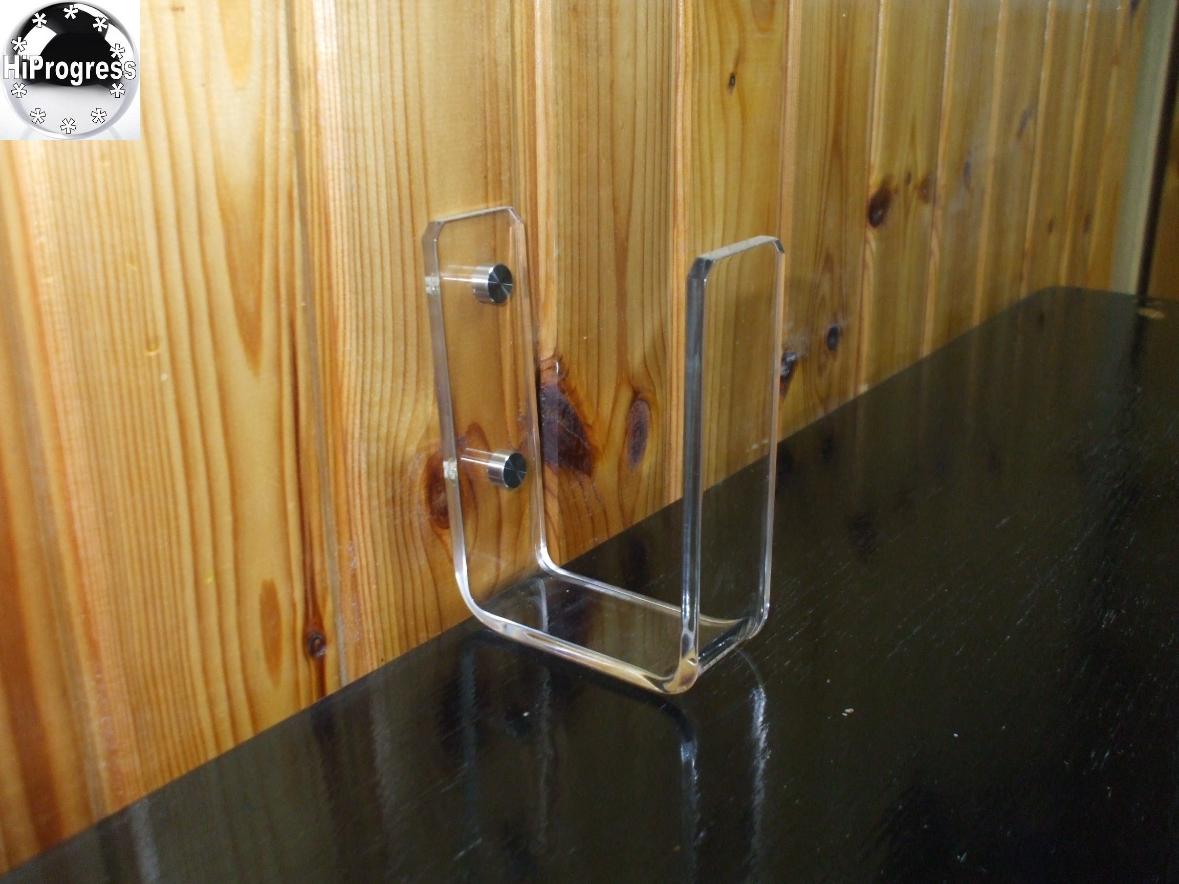 Custom Clear Acrylic U Holder Bracket Support Hook for Wall ...