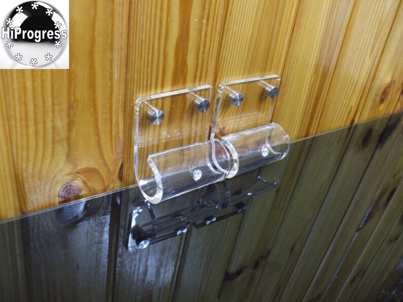Two Pcs Clear Acrylic Brackets Holders Supports for Window - Etsy