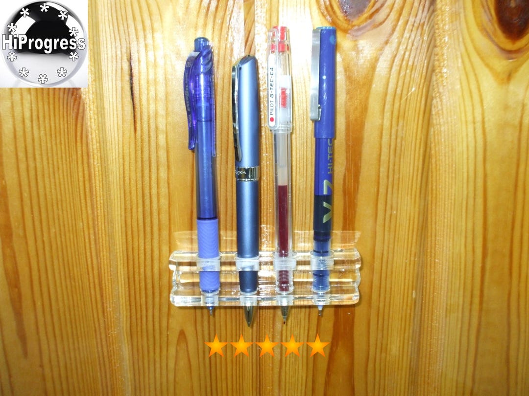 Elegant Clear Acrylic Wall Holder Mount Rack Organizer for Pens - Etsy