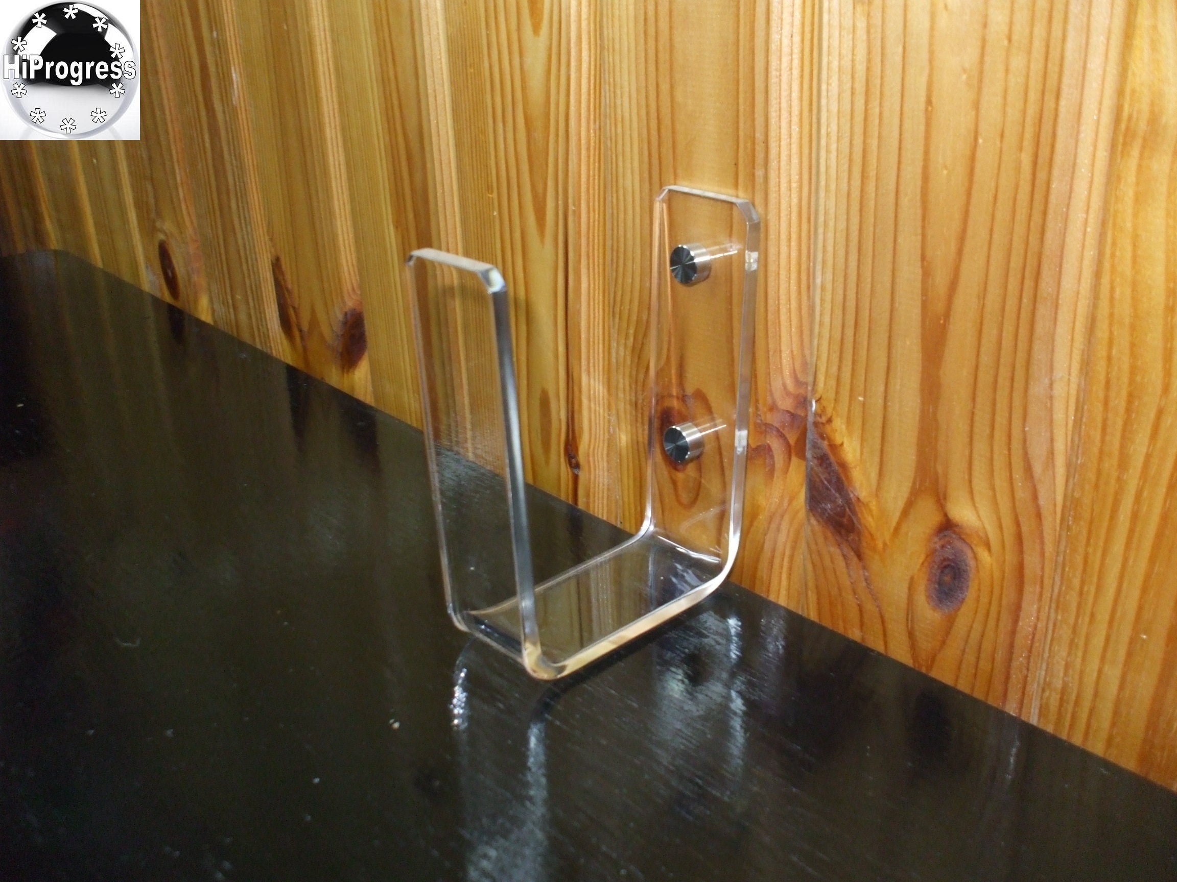 Custom Clear Acrylic U Holder Bracket Support Hook for Wall ...