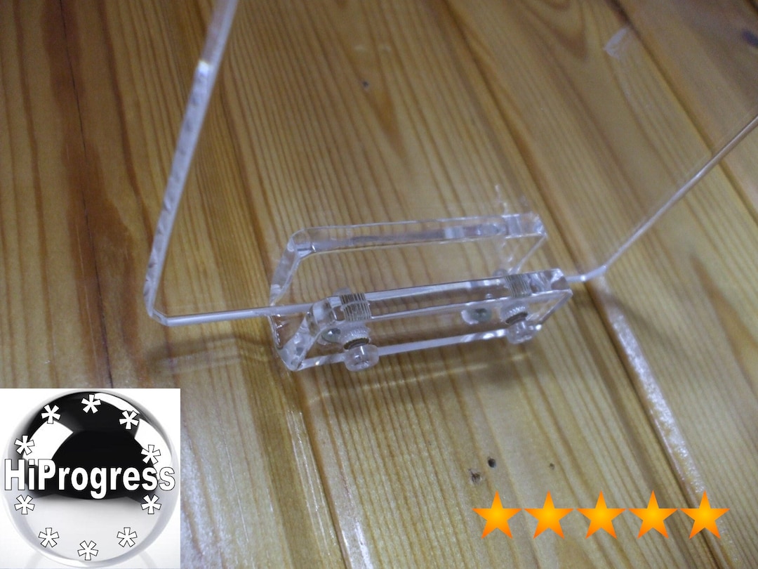 Clear Acrylic Bracket Support Clamp Mount for 6mm to 10mm Glass or ...