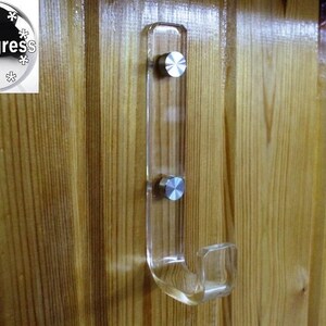 Clear Acrylic Hook for Wall Installation - Etsy