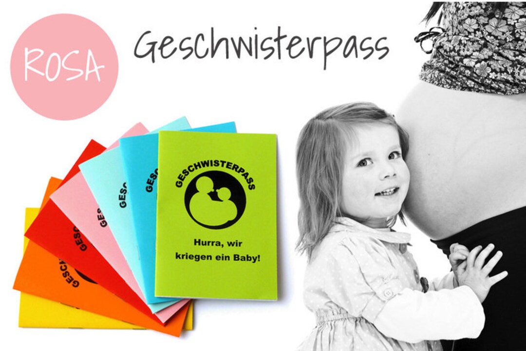 GESCHWISTERPASS Wie Ein Mutterpass ROSE - Etsy