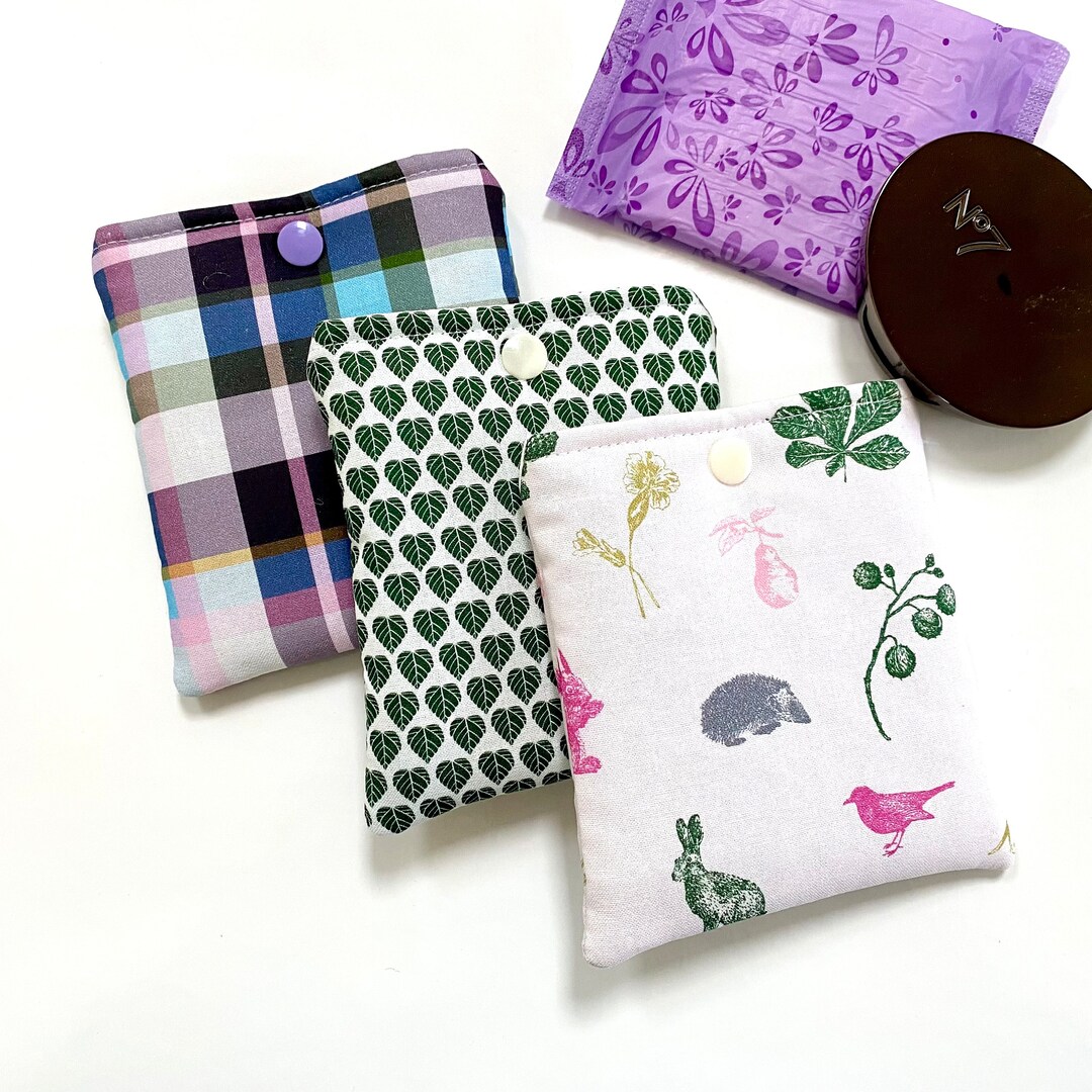 Sanitary Pad Pouch, Period Kit Bag, Feminine Hygiene Pouch, Padded ...