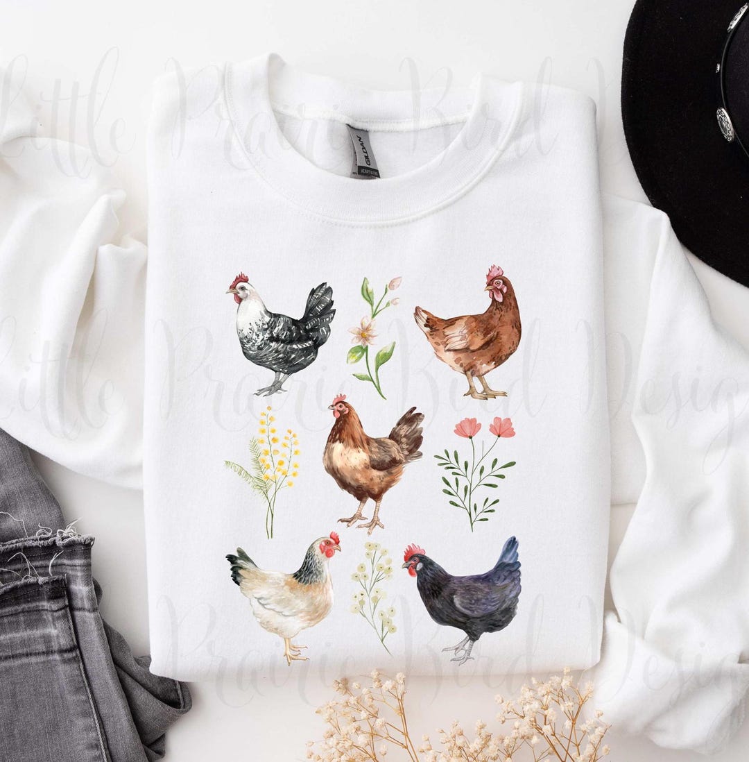 Chicken Sweater, Chicken Cottagecore, Chickens, Gift for Chicken Lover ...