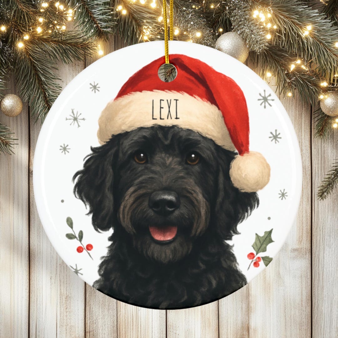 Personalized Labradoodle Christmas Ornament, Ceramic Dog Lover Gift - Etsy
