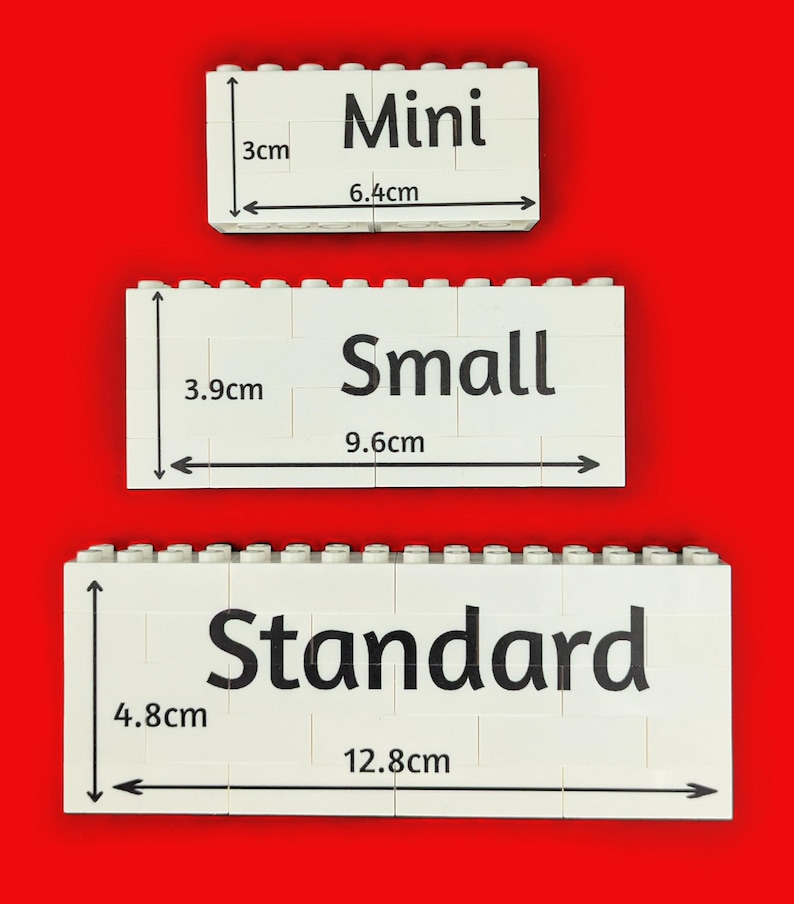 Personalised Name Brick Block - Lego Compatible - Etsy UK