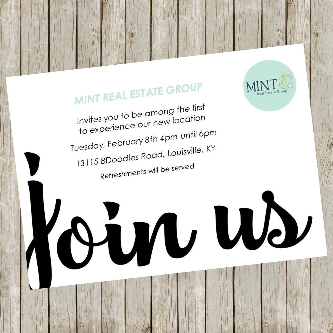 Join Us, Printable Grand Opening or Open House Invitations ...