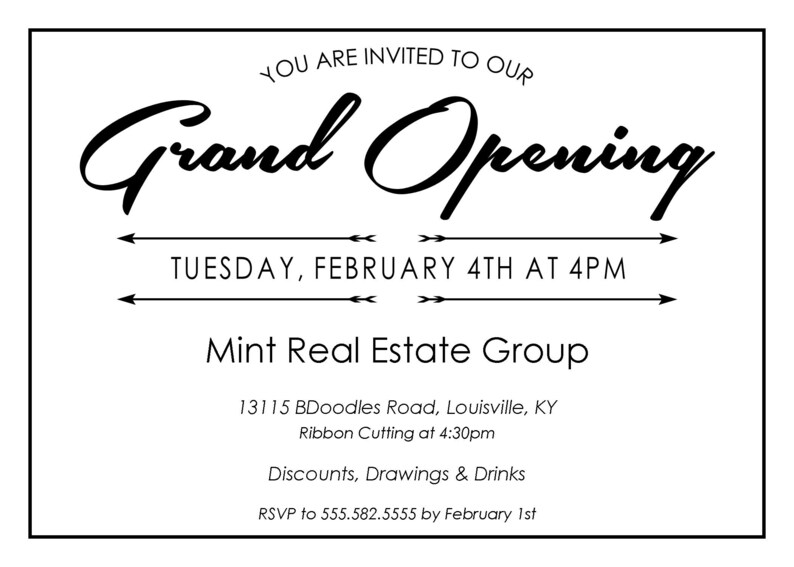 Modern Printable Grand Opening or Open House Invitations - Etsy Modern Printable Grand Opening or Open House Invitations - Etsy