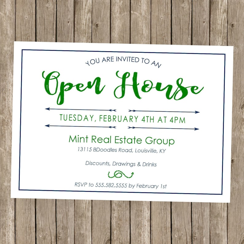 Printable Grand Opening or Open House Invitations - Etsy
