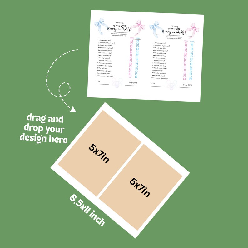 Guess Who Mommy or Daddy Baby Shower Game, Gender Neutral, Editable ...