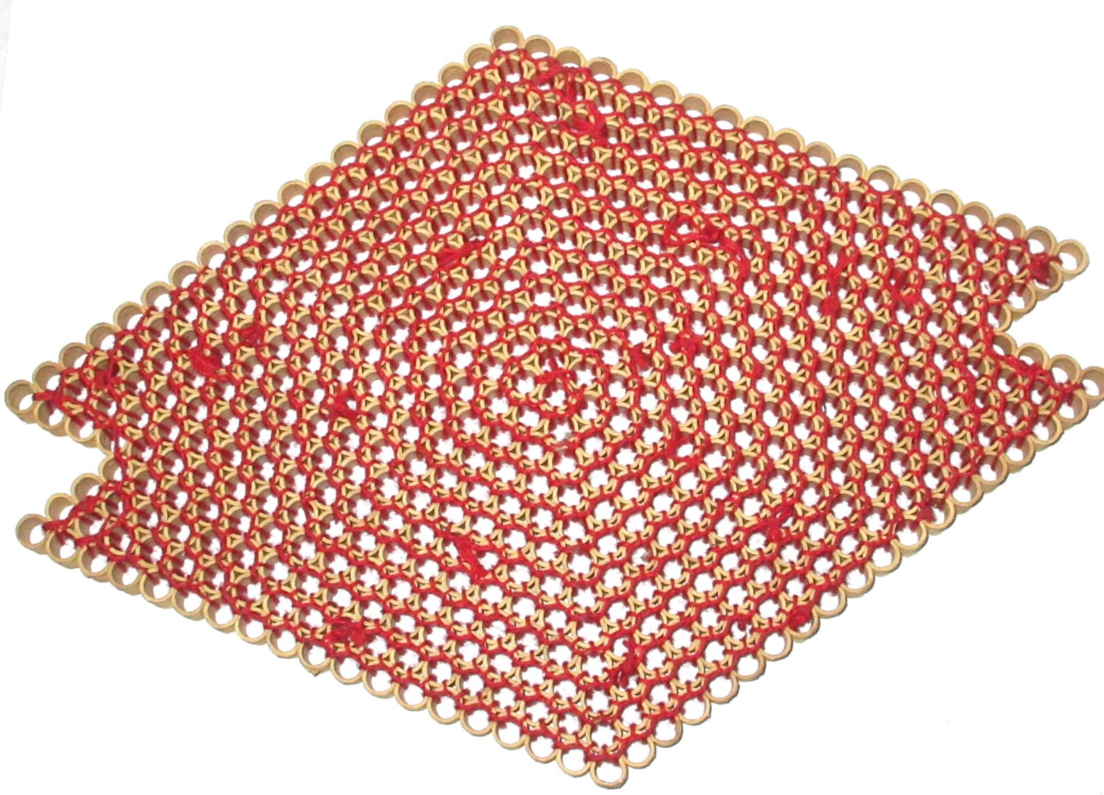 Vintage Thread and Bead Handmade Trivet Table Mat - Etsy