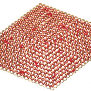 Vintage Thread and Bead Handmade Trivet Table Mat - Etsy