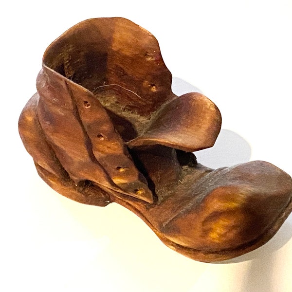 Carved Wood Boot - Etsy