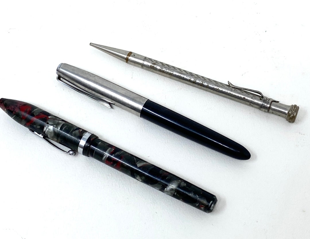 Lot of 3 as is Vintage Pens Pencil Inkograph Parker Eagle - Etsy
