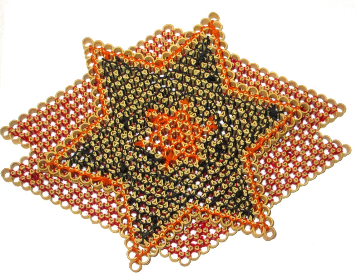 Vintage Thread and Bead Handmade Trivet Table Mat - Etsy