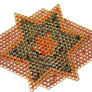 Vintage Thread and Bead Handmade Trivet Table Mat - Etsy