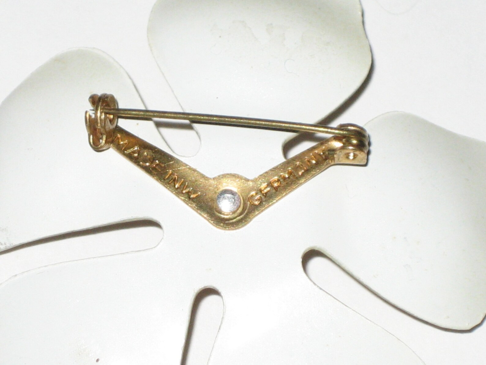 Vintage West Germany Metal Flower Pin Enamel Painted Floral Designs ...