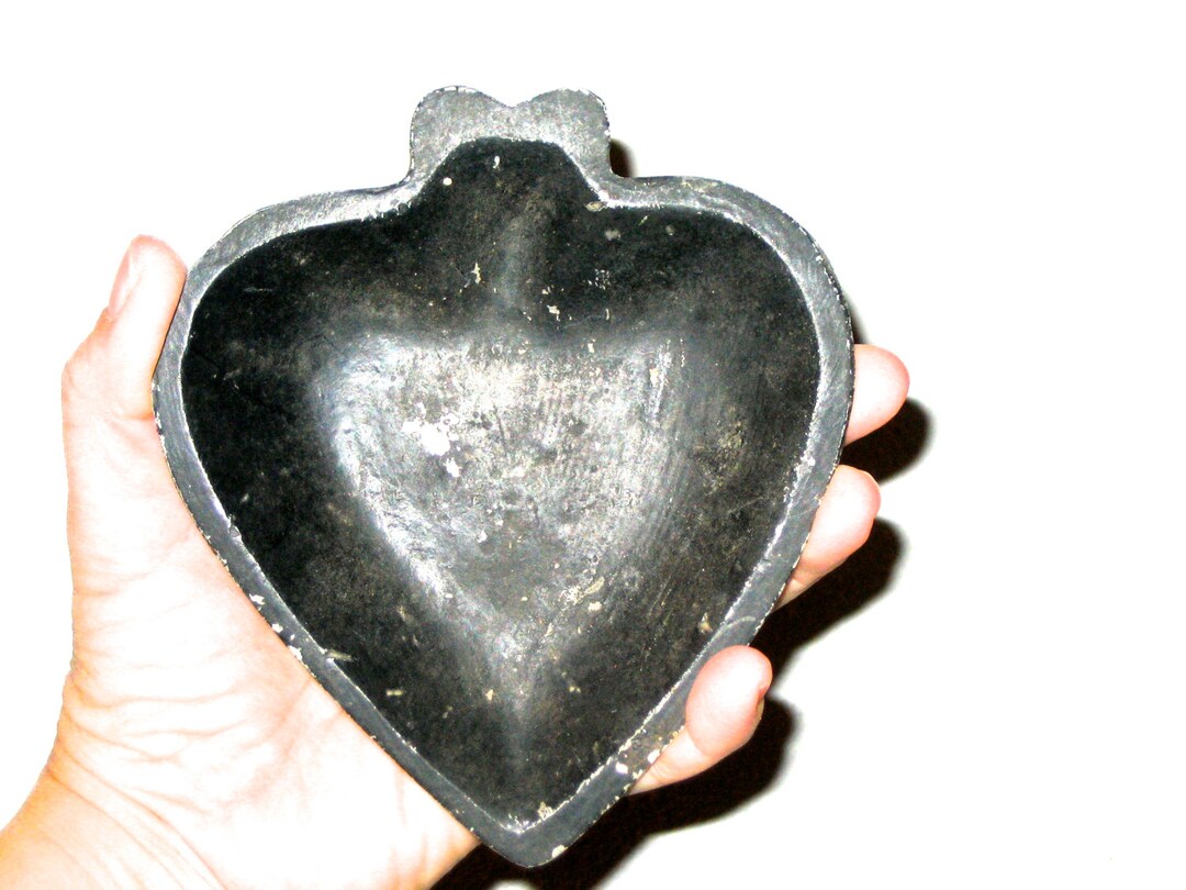 Vintage Painted Aluminum Metal Spade Shape Dish Marked 3307 - Etsy