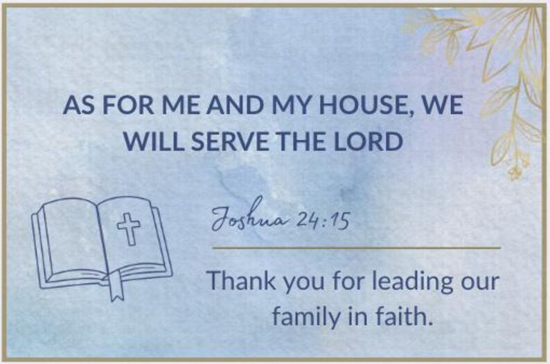 Christian Scripture Cards for Dad | Bible Verse Encouragement Gift ...