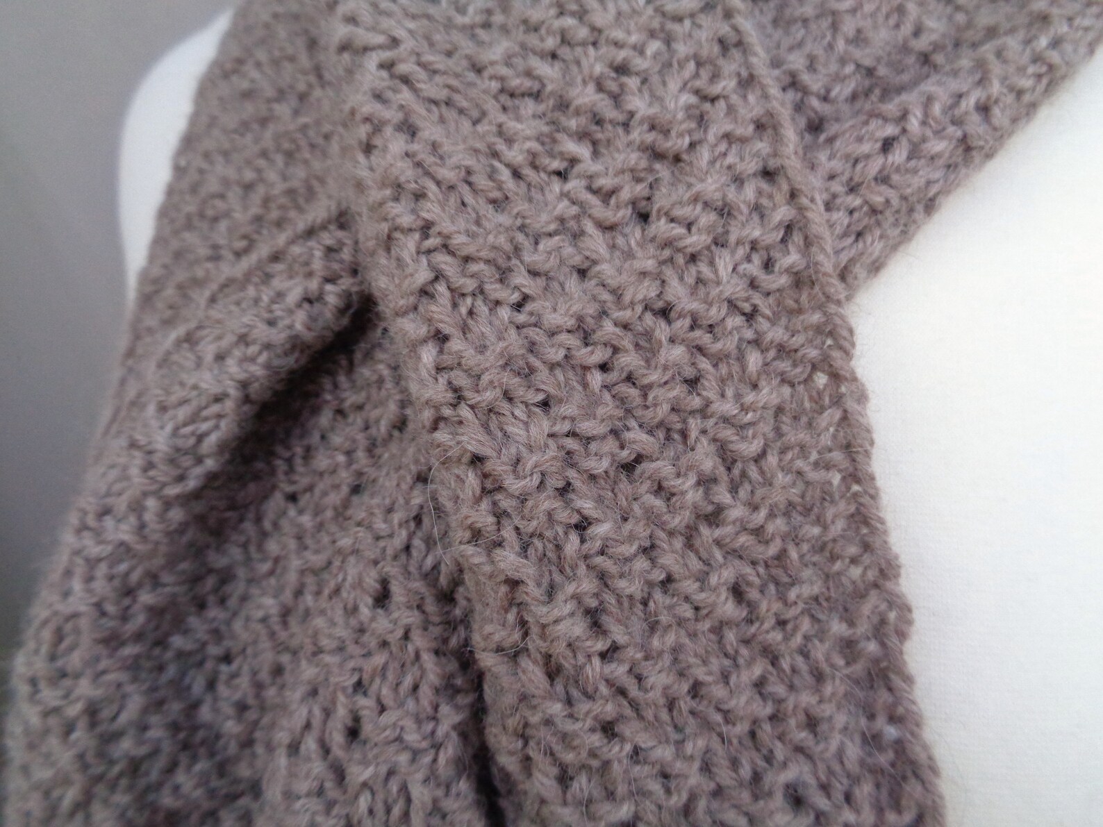 Alpaca Wool Keyhole Scarf Pull Through Neck Scarf Natural - Etsy