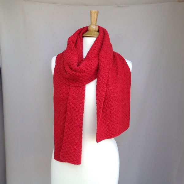 Red Mens Scarf - Etsy