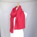 Bright Red Scarf for Men or Women, Cashmere Merino Wool, Long Wide ...