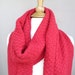 Bright Red Scarf for Men or Women, Cashmere Merino Wool, Long Wide ...