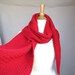Bright Red Scarf for Men or Women, Cashmere Merino Wool, Long Wide ...