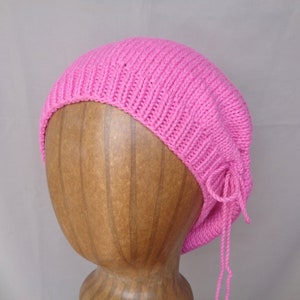 Scrunch Slouch Hat, Bubblegum Pink, Gathered Hat, Slouchy Beanie ...