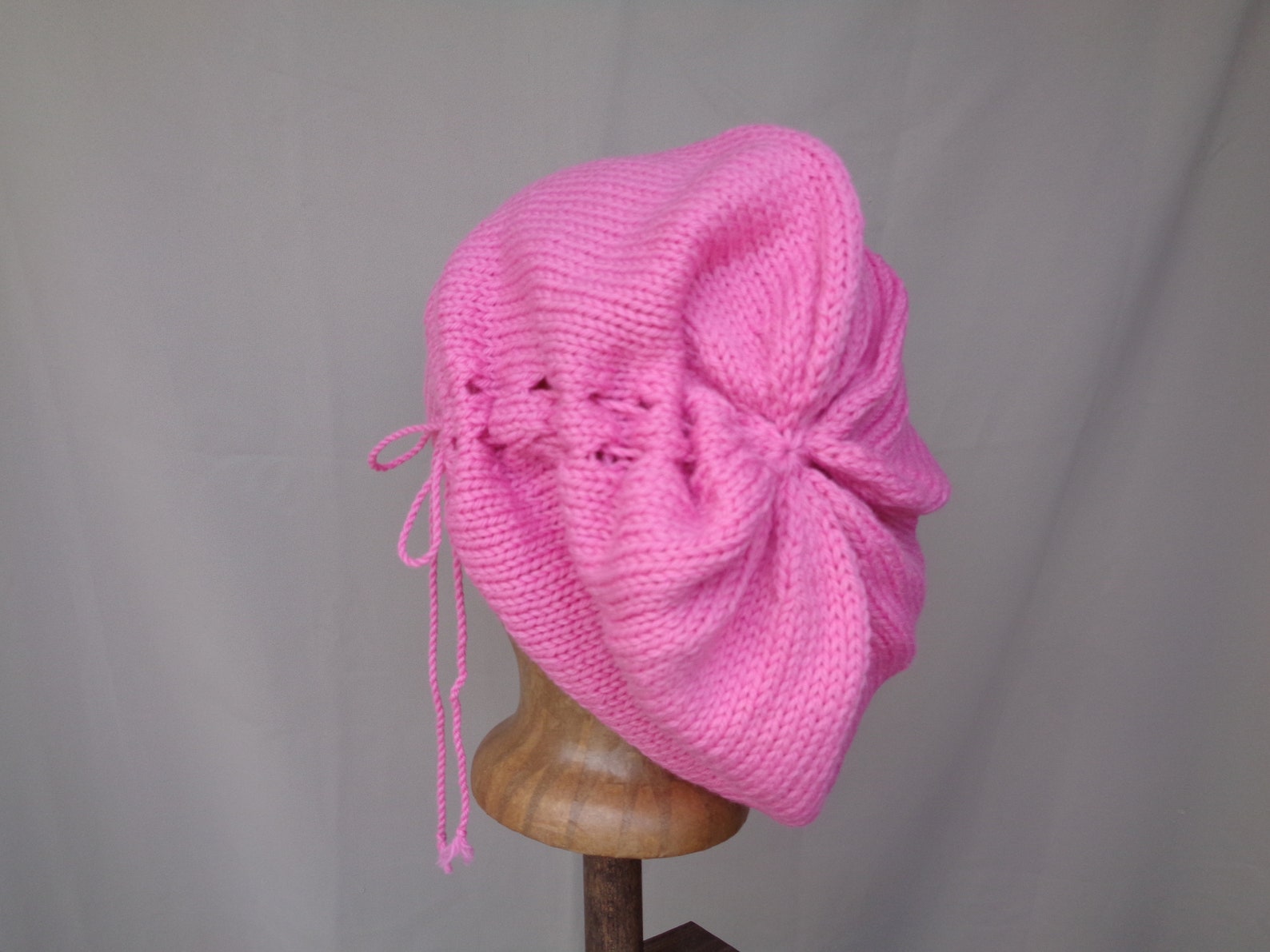 Scrunch Slouch Hat, Bubblegum Pink, Gathered Hat, Slouchy Beanie ...