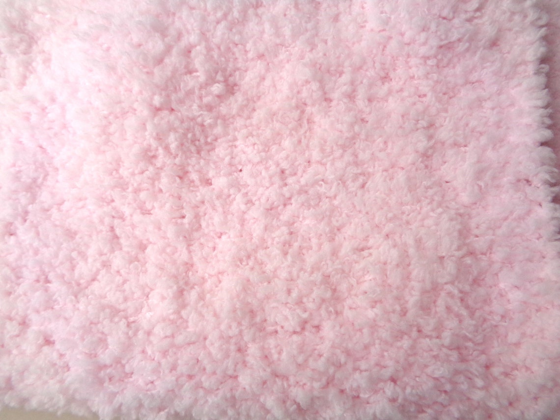 Plush Chenille Lovey Pale Pink Security Blanket Baby | Etsy