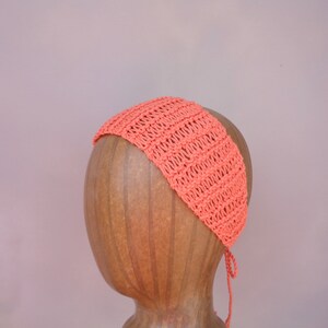 Lace String Headband, CHOOSE Color, Adjustable Tie Back, Hand Knit ...