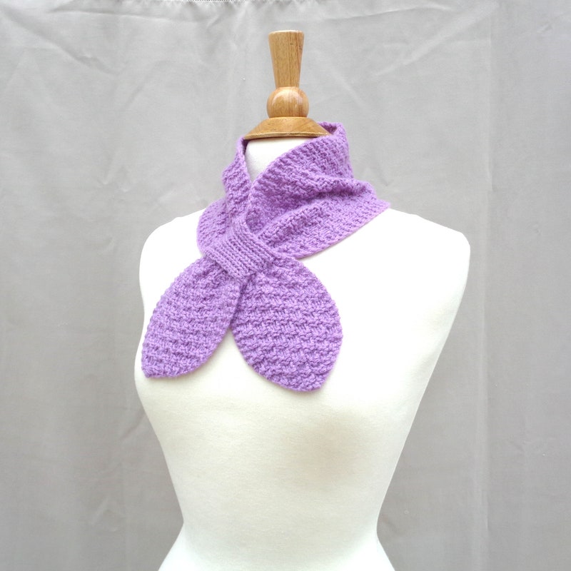 Knit Scarf Purple - Etsy