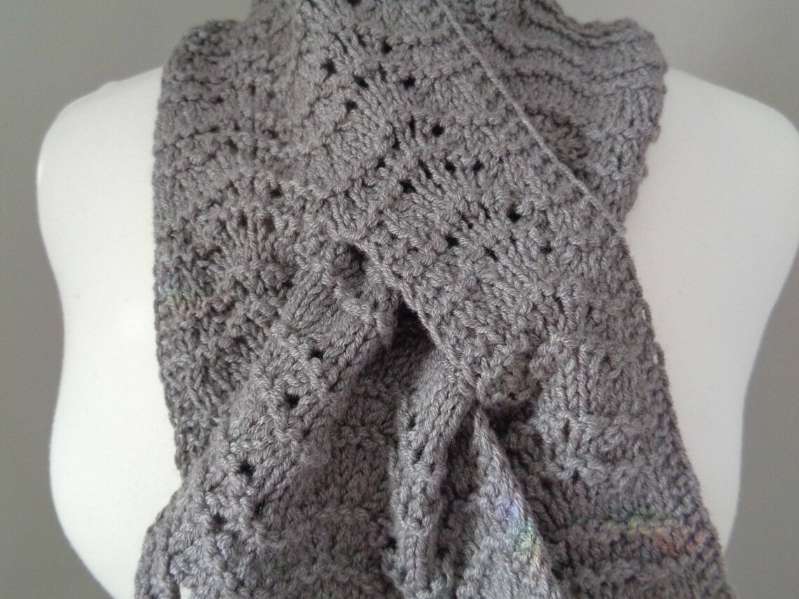 Brown Keyhole Scarf Cashmere Yak Wool Pull Through Neck - Etsy