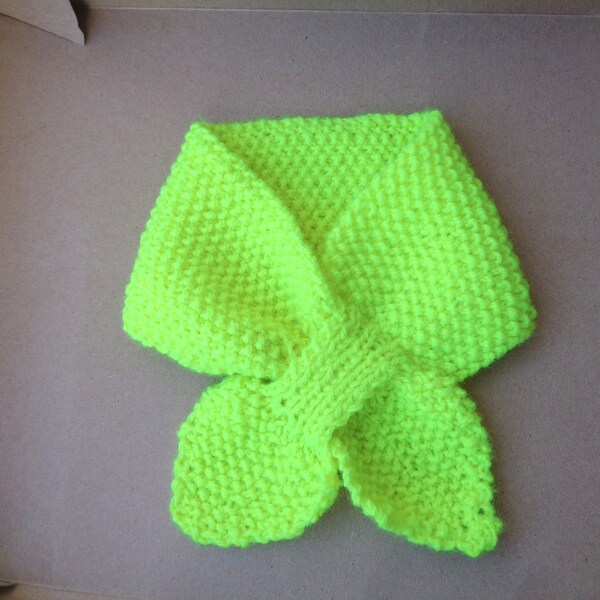 Neon Yellow Scarf - Etsy