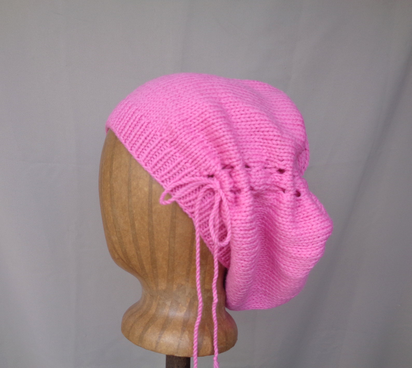 Scrunch Slouch Hat, Bubblegum Pink, Gathered Hat, Slouchy Beanie ...