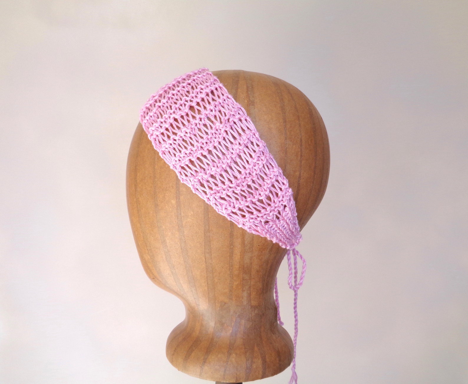 Lace String Headband CHOOSE Color Adjustable Tie Back Hand - Etsy