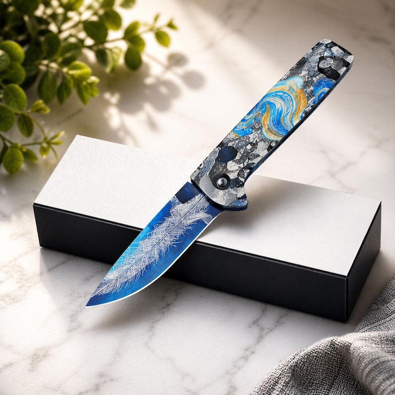 Handmade Damascus Knife, Custom Camping Hunting Knife, Fixed Blade ...