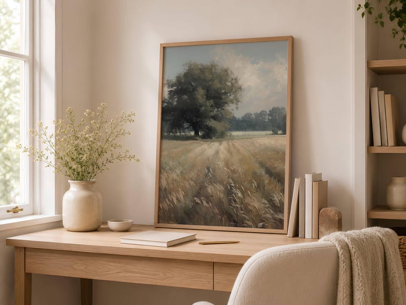 A2 Frame Mockup PSD, Large Frame Mockup A2, Home Office Wall Art Mockup ...