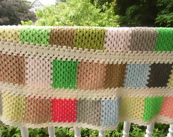 Multi color blanket | Etsy